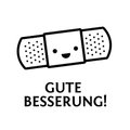 Karte Pflaster Gute Besserung | Send a Smile