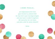 Glückwunschkarte Abitur 2025 Konfetti | Send a Smile