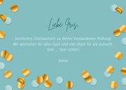 Konfetti-Glückwunschkarte Prüfung bestanden | Send a Smile