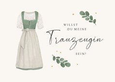 Einladung Trachtenhochzeit Foto, Dirndl | Send a Smile