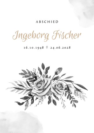 Persönliche Trauerkarten gestalten † | Send a Smile