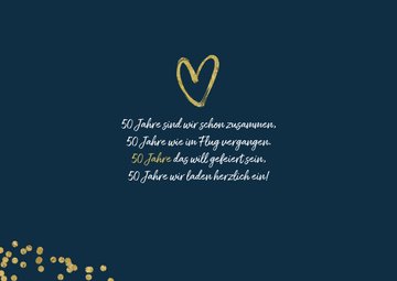 Jubiläumskarte mit zwei Fotos& Konfetti | Send a Smile