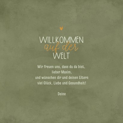 Glückwunschkarte'Willkommen auf der Welt | Send a Smile