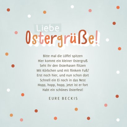 Osterkarte Liebe Ostergrüße - Osterkarten | Send a Smile
