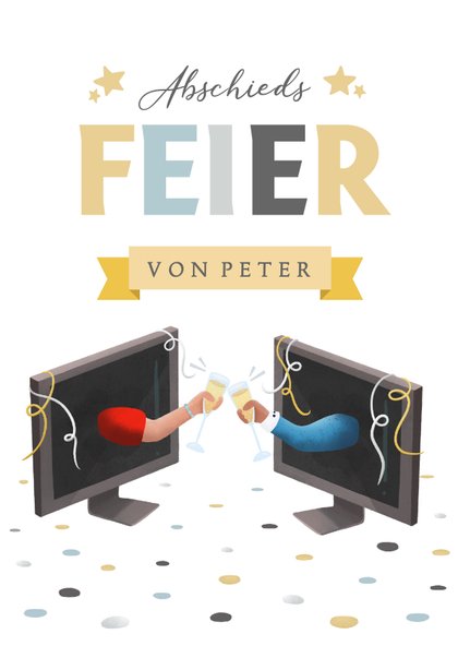 Einladung zur Abschiedsfeier gestalten | Send a Smile