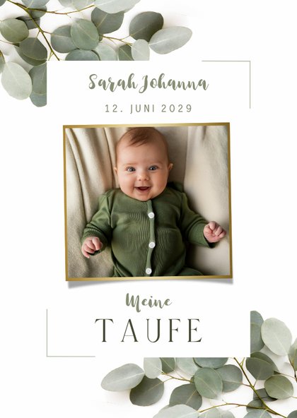 Kirchenheft für die Taufe gestalten | Send a Smile