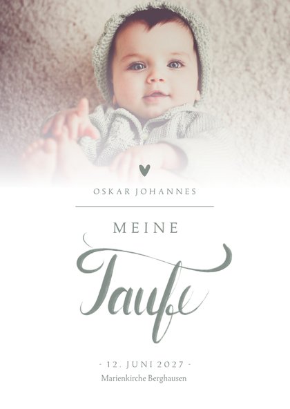 Kirchenheft für die Taufe gestalten | Send a Smile