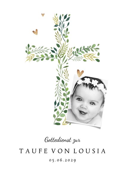 Kirchenheft für die Taufe gestalten | Send a Smile