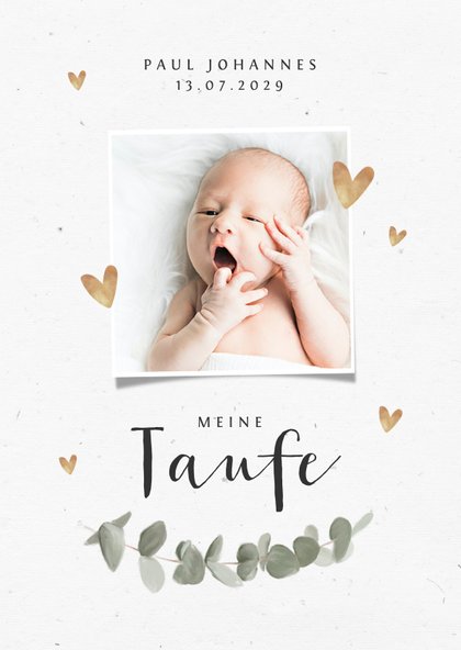 Kirchenheft für die Taufe gestalten | Send a Smile