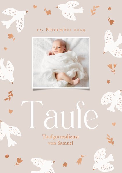 Kirchenheft für die Taufe gestalten | Send a Smile