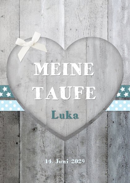 Kirchenheft für die Taufe gestalten | Send a Smile