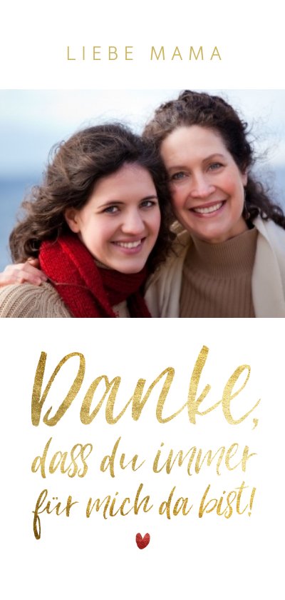 Foto-Grußkarte'Danke, dass du für mich da | Send a Smile