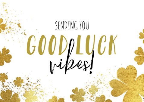 Grußkarte'Good luck vibes - Grußkarten | Send a Smile