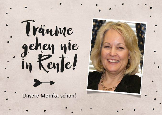 Karte zum Ruhestand bestellen und verschicken