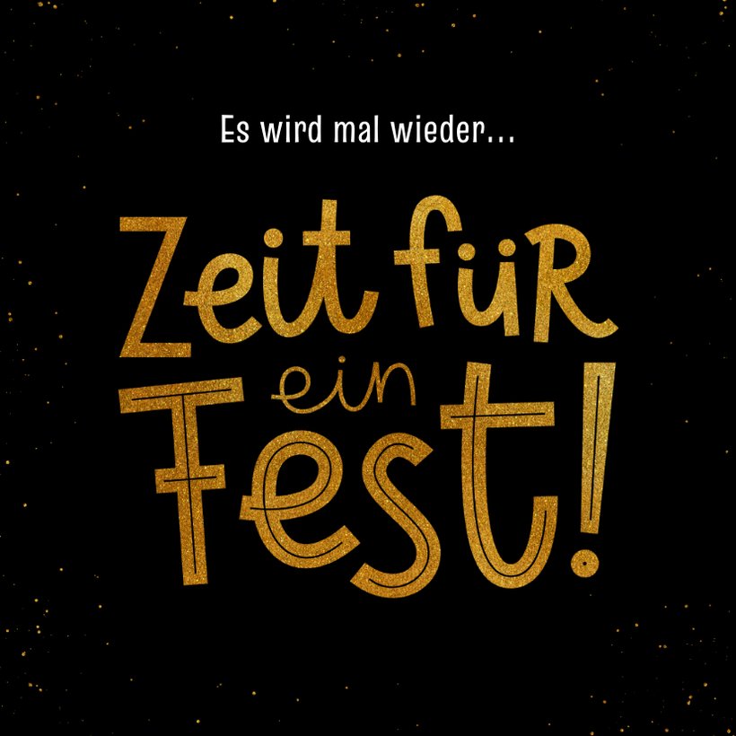 Einladung Geburtstag Lettering'Zeit für ein | Send a Smile
