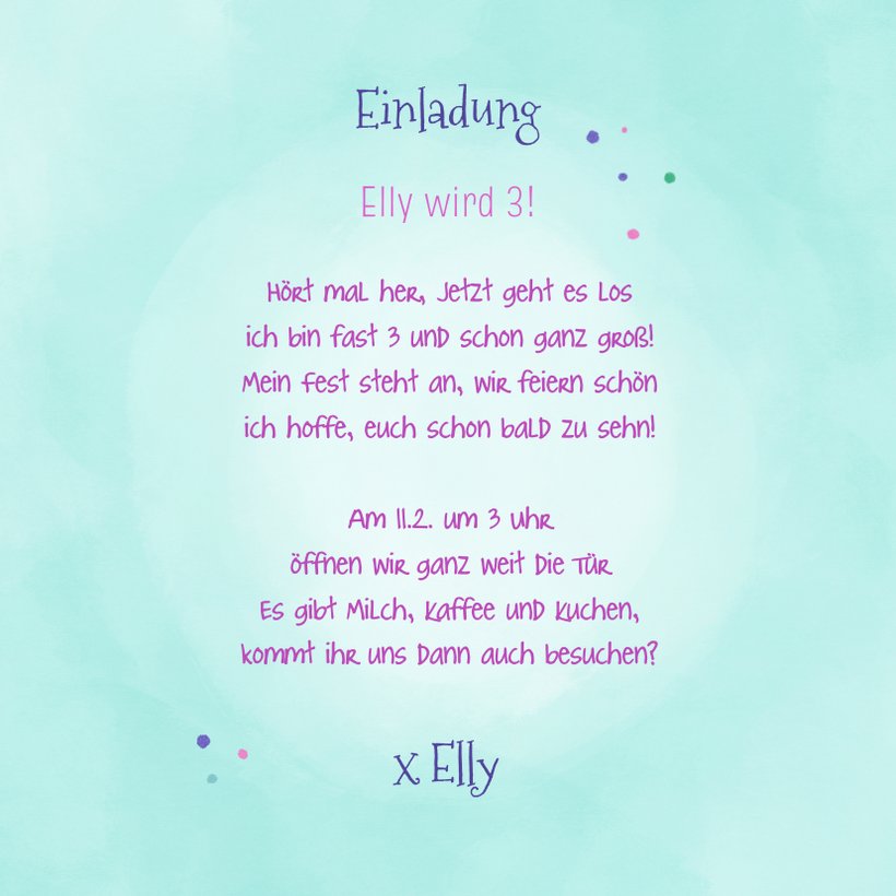 Einladung zum 3. Geburtstag kleiner Dino | Send a Smile