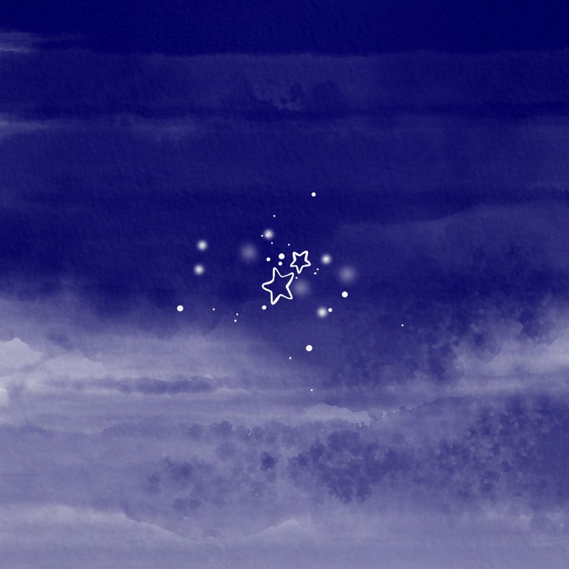 Geburtskarte Fotos Sternenhimmel | Send a Smile