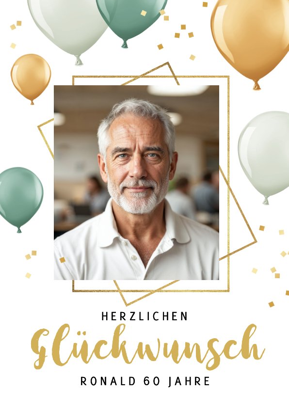 Geburtstagskarte geschäftlich Foto | Send a Smile