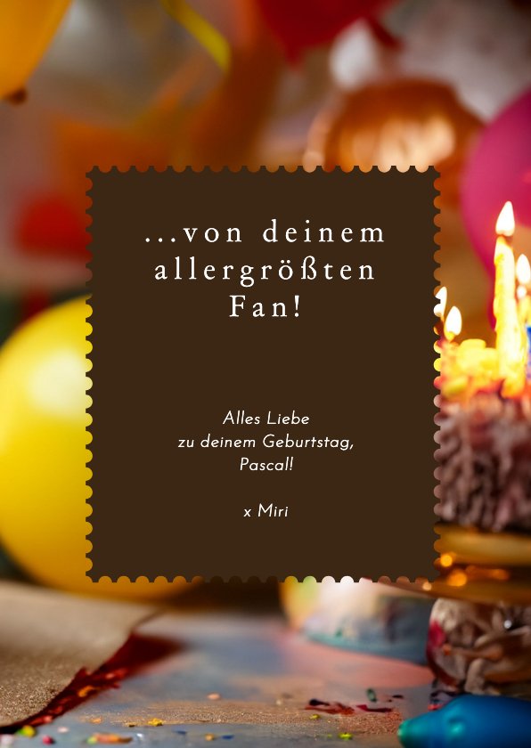 Geburtstagskarte'klitzekleiner | Send a Smile