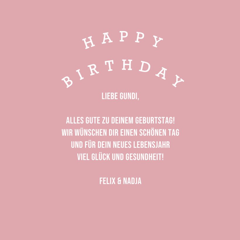 Geburtstagskarte Smiley'Happy Birthday | Send a Smile