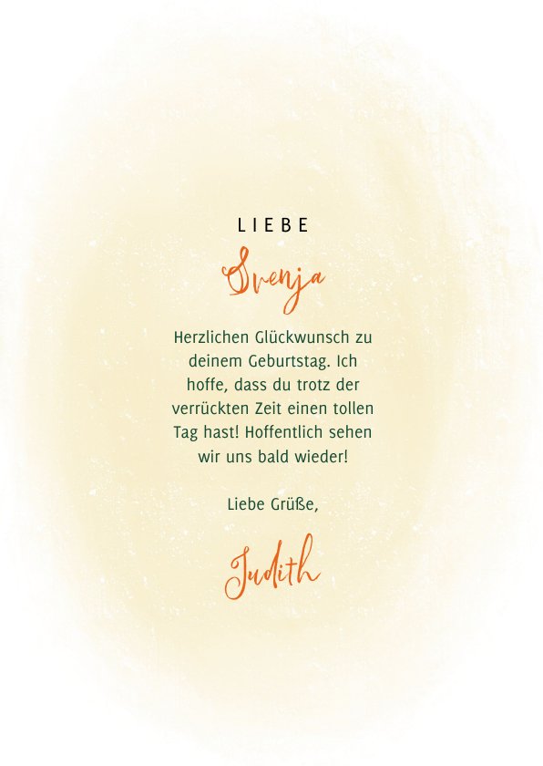 Glückwunschkarte Handy mit Foto und Konfetti | Send a Smile