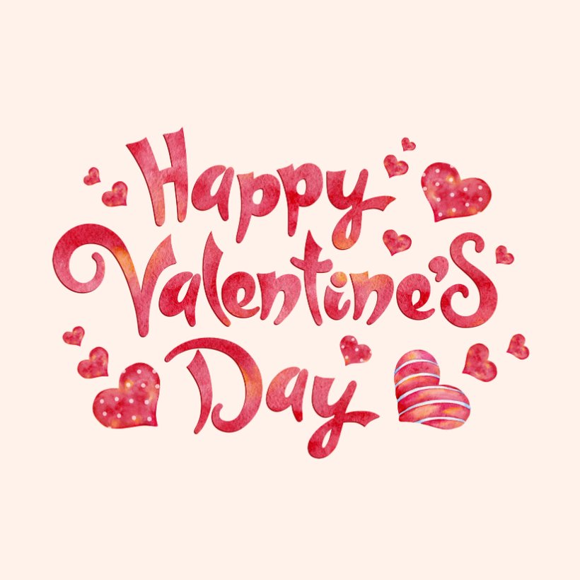 Grußkarte Valentinstag'Happy Valentine's Day | Send a Smile