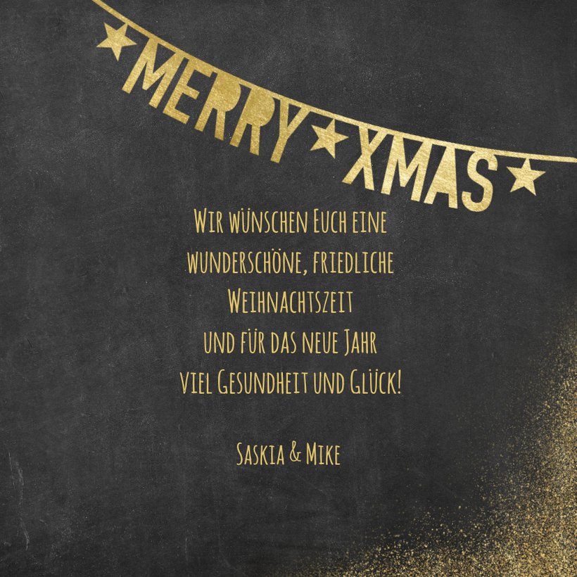 Weihnachtskarte mit Fotos und Text in | Send a Smile