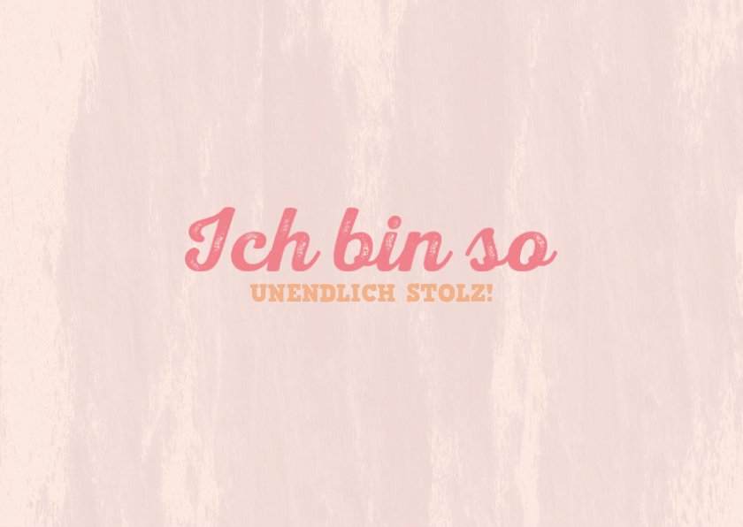 Grußkarte Kompliment'Stolz auf dich | Send a Smile