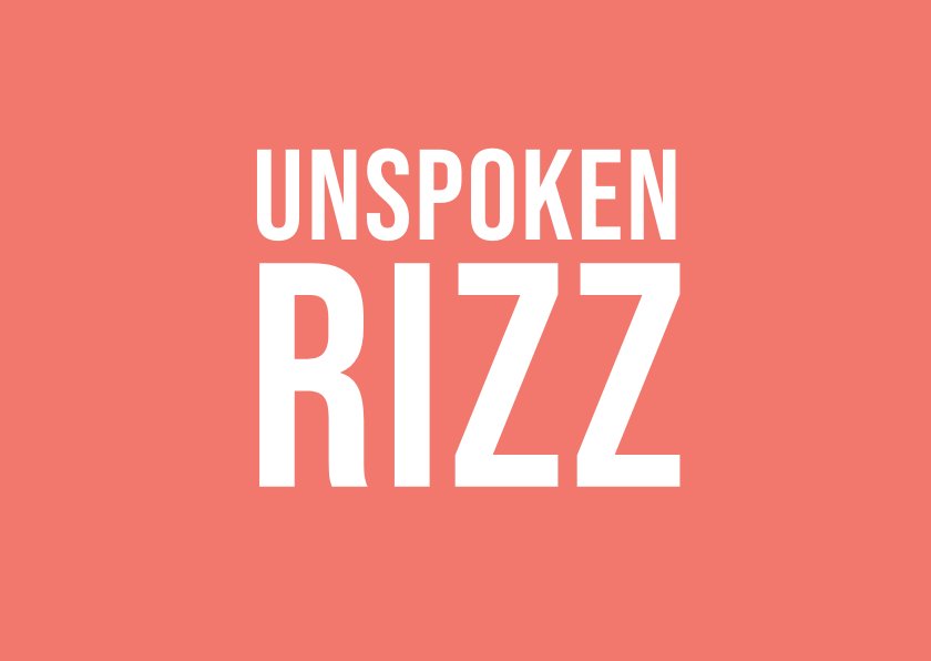 Grußkarte'Unspoken Rizz - Grußkarten | Send a Smile