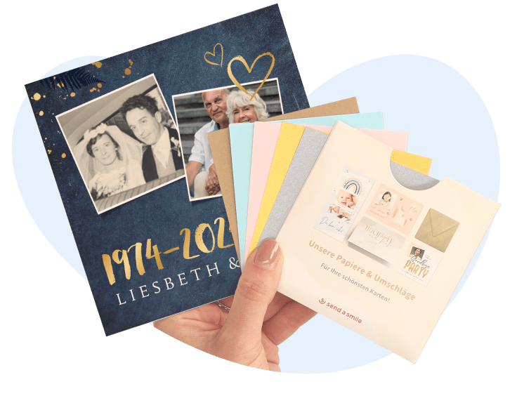 Jubiläumskarten selbst gestalten | Send a Smile