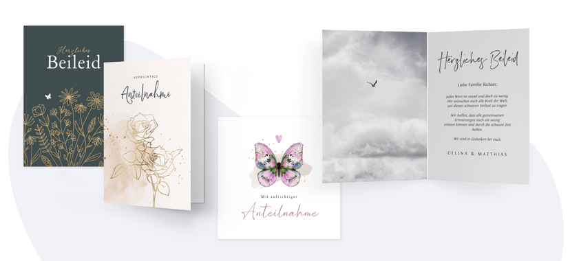Persönliche Beileidskarte gestalten | Send a Smile