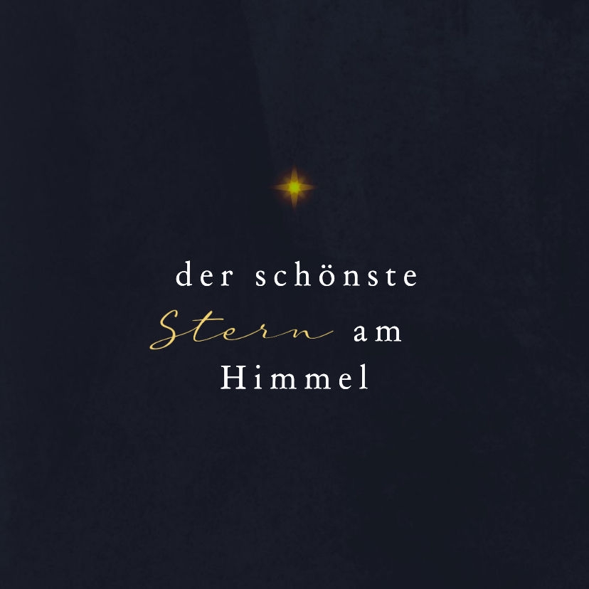 Stern Am Himmel Trauer